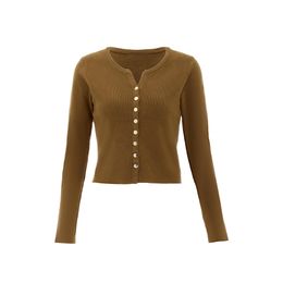 NAEMI Strickjacke Damen Gr&ouml;&szlig;e XS/S khaki