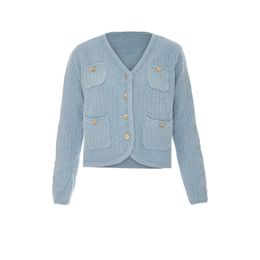 NALLY Strickjacke Damen Gr&ouml;&szlig;e M hellblau