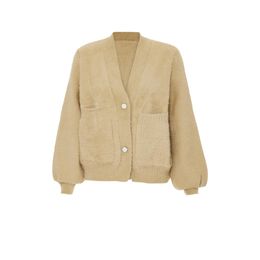 NALLY Strickjacke Damen Gr&ouml;&szlig;e M beige