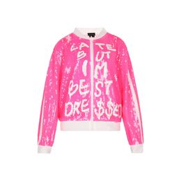 NAEMI &Uuml;bergangsjacke Damen Gr&ouml;&szlig;e XS/S pink / wei&szlig;