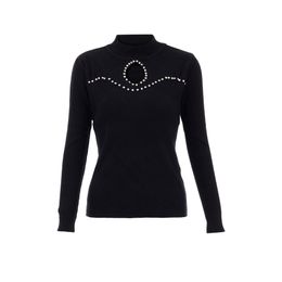 Carato Pullover Damen Gr&ouml;&szlig;e XS/S schwarz / transparent