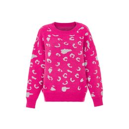 Ebeeza Pullover Damen Gr&ouml;&szlig;e M pink / wei&szlig;
