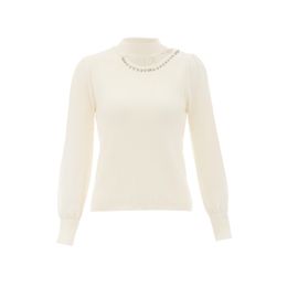 NAEMI Pullover Damen Gr&ouml;&szlig;e XS/S wollwei&szlig;