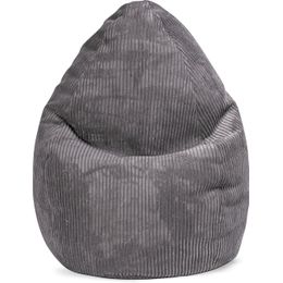 Sitzsack MAGMA HEIMTEX "BeanBag SHARA XL", grau (anthrazit), B:110cm, Bezug: 100% Polyester, Sitzs&auml;cke, Sitzsack
