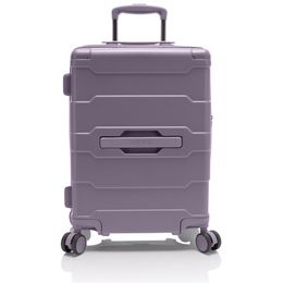 Hartschalen-Trolley Heys "ReNew, verschiedene Gr&ouml;&szlig;en und Farben", Herren, Gr. B/H/T: 35cm x 50,5cm x 23,3cm 47 l, lila (amethyst), Kunststoff, clean, matt, Basic, Koffer, herausnehmbares Innenfutter Volumenerweiterung 5 Jahre Garantie