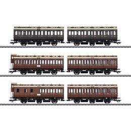 M&auml;rklin Personenwagen M&Auml;RKLIN "Abteilwagen-Set - 42047", braun, Modelleisenbahn-Fahrzeuge, Kinder, Kunststoff, Metall