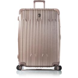 Hartschalen-Trolley Heys "Xtrak, in verschiedenen Farben und Gr&ouml;&szlig;en", Herren, Gr. B/H/T: 45cm x 66cm x 30cm 77 l, beige (atmosphere), Polycarbonat-Verbundwerkstoff, festlich, Koffer, Heys x Joachim Llambi Handgep&auml;ck-Koffer TSA Schloss Volumenerweiterung