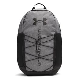 Sportrucksack Under Armour "Hustle Sport 6.0 Backpack", castlerock, schwarz, schwarz, Rucks&auml;cke, Damen, B/H/T: 32cm x 16cm, Obermaterial: 100% Polyester, f&uuml;r vielseitige Aktivit&auml;ten, robuste Verarbeitung, B:32cm H:16cm