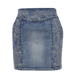Koroshi Rock Damen Gr&ouml;&szlig;e 42 blue denim / wei&szlig;