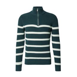 Key Largo Pullover 'PILOT' Herren Gr&ouml;&szlig;e S dunkelgr&uuml;n / wei&szlig;
