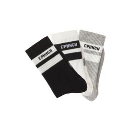Copenhagen Studios Socken Herren Gr&ouml;&szlig;e 39/42 grau / schwarz / wei&szlig;