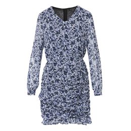 Koroshi Kleid Damen Gr&ouml;&szlig;e 40 navy / taubenblau Winterkleid