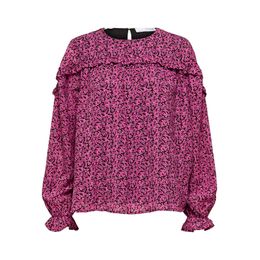 Selected Bluse Damen Gr&ouml;&szlig;e S dunkelpink / schwarz