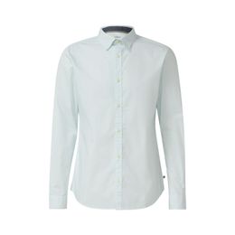 s.Oliver Button Up Shirt male size S Pastel green / Off white