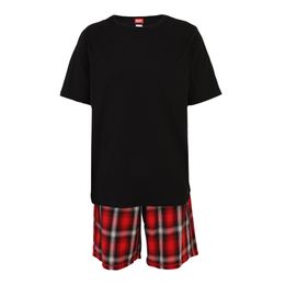 Diesel Pyjama 'KIT-COLIN' Herren Gr&ouml;&szlig;e M creme / rot / schwarz