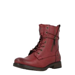 Mustang Schn&uuml;rstiefelette Damen Gr&ouml;&szlig;e 41 rot Winterschuhe