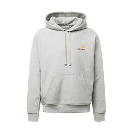 Carhartt Work In Progress Carhartt WIP Sweatshirt 'American Script' male size XXL Brown / Yellow / mottled grey