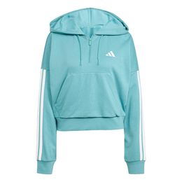 adidas Sportswear Sportsweatshirt 'Essentials' Damen Gr&ouml;&szlig;e M/L aqua / wei&szlig;