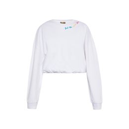 Ebeeza Sweatshirt Damen Gr&ouml;&szlig;e L azur / goldgelb / hellpink / wei&szlig;