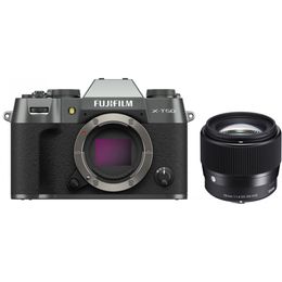 Fujifilm X-T50 Anthrazit + Sigma 56mm f1,4 DC DN (C) - abzgl. 50,00&euro; SIGMA Weihnachts-Cashback