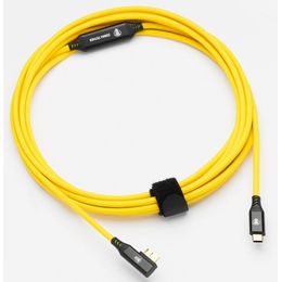 CobraTether USB-C an USB-C 90&deg; 10m gelb
