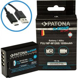 Patona Platinum Akku Fuji NP-W126S mit USB-C Input