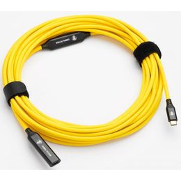 COBRAUNION USB-C Verl&auml;ngerungskabel 10m gelb
