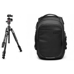 Manfrotto Befree Advanced Alu Reisestativ Kit + Advanced 3 Rucksack