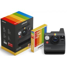 Polaroid Now Gen3 Black Sofortbildkamera + i-Type Film (8 Aufnahmen)