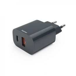 Hama 86441 USB-A/C Schnellladeger&auml;t 20W Anthrazit