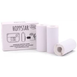 Hoppstar Selbstklebend Papierrollen 3er Nachf&uuml;llpack white