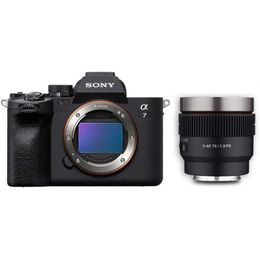 Sony Alpha ILCE-7 IV + Samyang V-AF 75mm T1,9 FE - abzgl. 150,00&euro; Winter Cashback