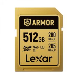 Lexar SDXC Pro Gold Series ARMOR UHS-II 512GB V60