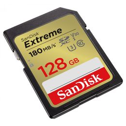 Sandisk SDXC Extreme 128GB 180MB/s V30 UHS-I