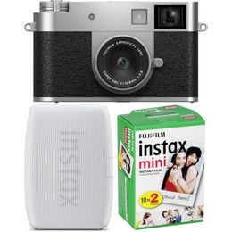 Fujifilm X-HF1 Silber + Fujifilm Instax Mini Link3 + DP Film