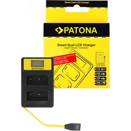 Patona Smart Dual LCD USB Ladeger&auml;t f&uuml;r Panasonic DMW-BLG10