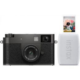Fujifilm X-HF1 Anthrazit + Fujifilm Instax Mini Link3 clay white