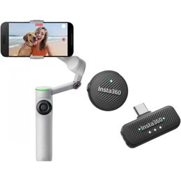 Insta360 Flow 2 Pro Creator Bundle Stone Gray + Mic Air (1 TX + 1 RX) - Dealpreis -11,45&euro; 5% Neujahrs-Rabatt 217,55 Effektivpreis