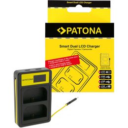Patona Smart Dual LCD USB Ladeger&auml;t f&uuml;r Canon LP-E6
