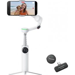 Insta360 Flow 2 Pro Standard Bundle Summit White + Mic Air 1 TX + 1 RX