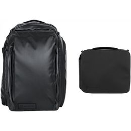 WANDRD Transit 45L Travel Backpack Black Essential+ Bundle