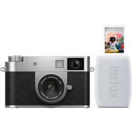 Fujifilm X-HF1 Silber + Fujifilm Instax Mini Link3 clay white