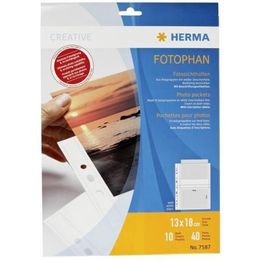 Herma Fotoh&uuml;llen 13x18 wei&szlig; 7587