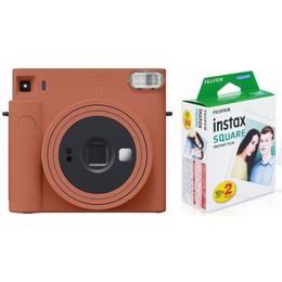 Fujifilm Instax SQUARE SQ1 terracotta orange + Square Film Doppelpack