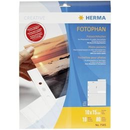 Herma Fotophan-Sichth&uuml;llen 10x15cm hoch wei&szlig; 7585