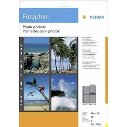 Herma Fotophan-Sichth&uuml;llen 10x15cm hoch schwarz 7785