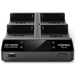Accsoon Toprig 100W 4-Bay NP-F Fast Charger