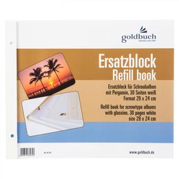Goldbuch Ersatzblock 83 075 weiss 24x29 cm f&uuml;r Schraubalben 30x25cm