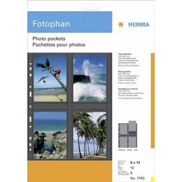 Herma Fotophan-Sichth&uuml;llen 9x13cm hoch wei&szlig; 7583