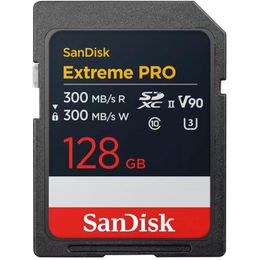 Sandisk SDXC Extreme Pro 128GB 300MB/s V90 UHS-II 2025